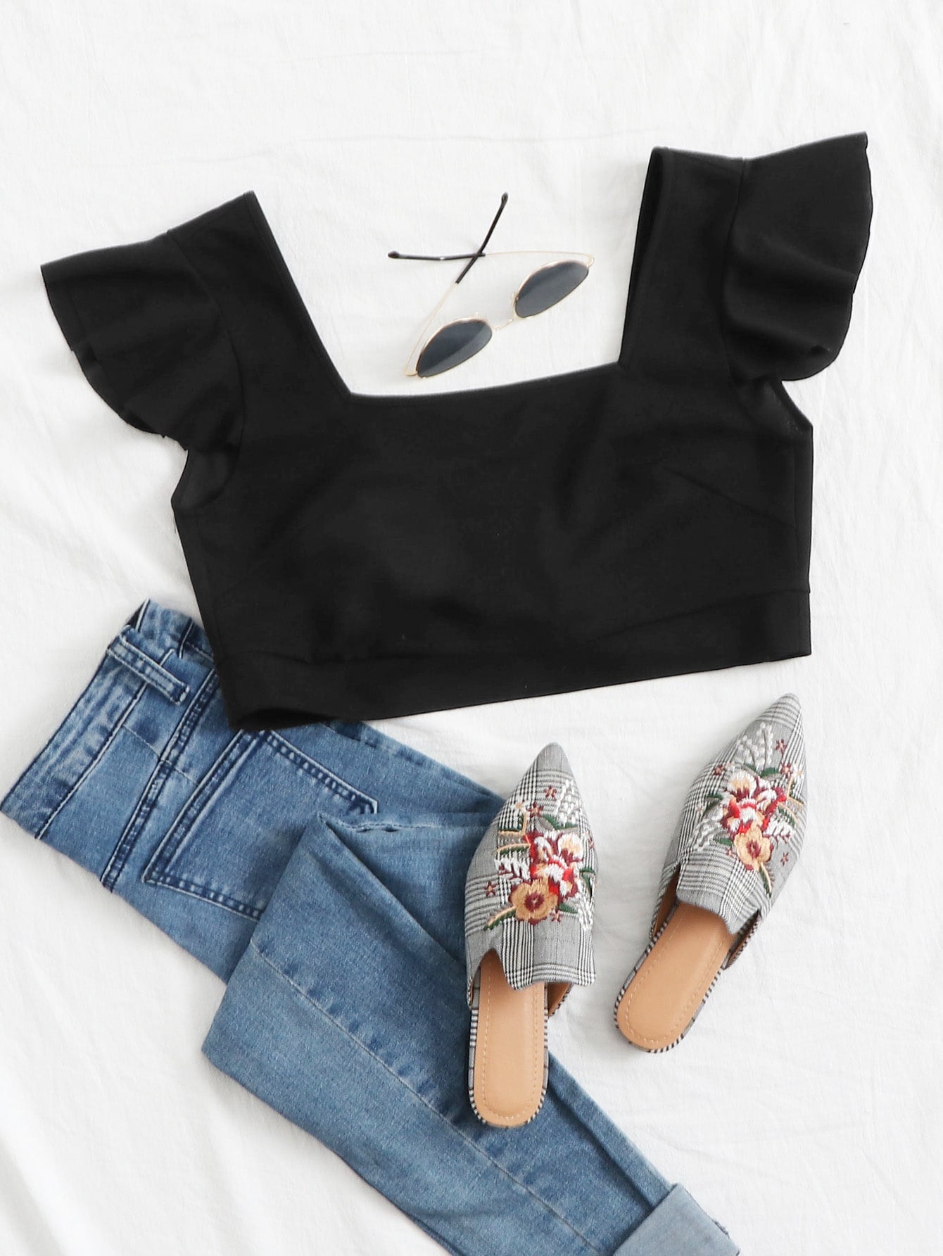 Wilma Tie Back Crop Top Aahwan